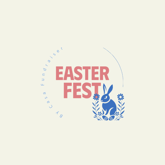 Placeit - Online Logo Template for an Easter Fundraiser with a Bunny ...