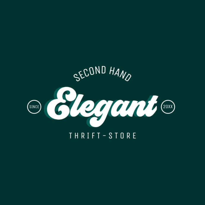 Placeit - Logo Maker for an Elegant Thrift Store