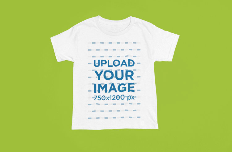 Placeit - Gildan Round-Neck T-Shirt Mockup Featuring a Customizable ...