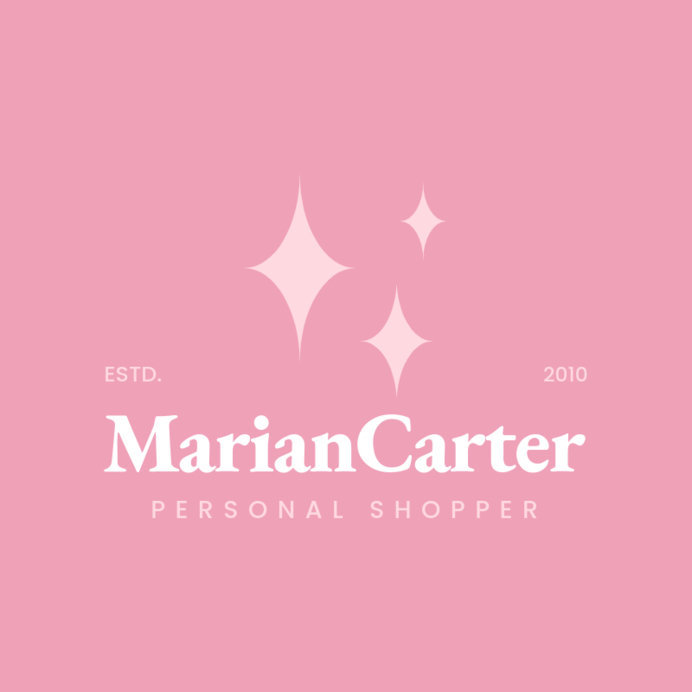 Placeit - Logo Template for a Fashion Personal Shopper With Sparkle ...
