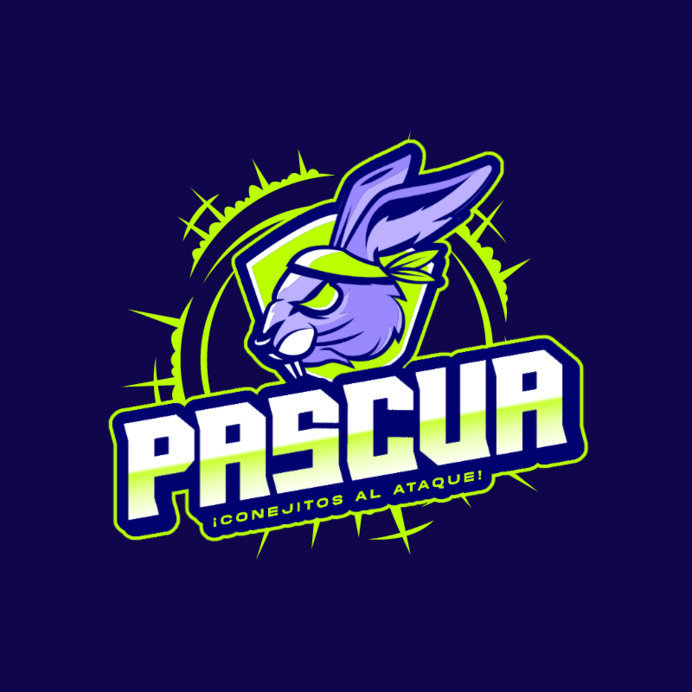 Placeit - Gaming Logo Maker Featuring an Angry Rabbit Illustration