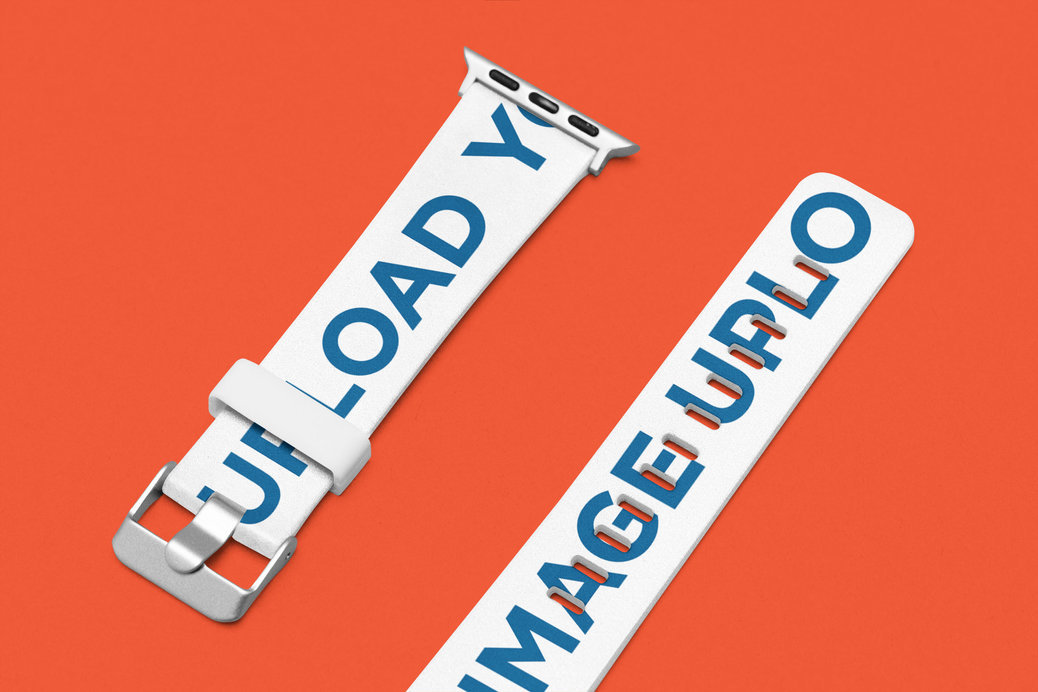 Placeit - Mockup of Customizable Watch Bands Placed on a Solid Surface