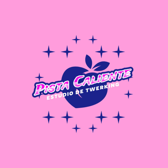 Placeit - Logo Generator with a Peach Icon for a Twerking Dance Studio
