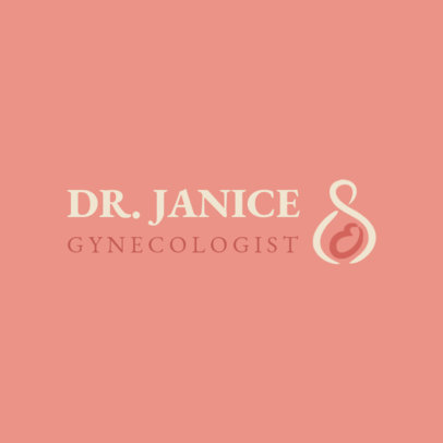Placeit - Gynecologist Logo Template with an Abstract Symbol
