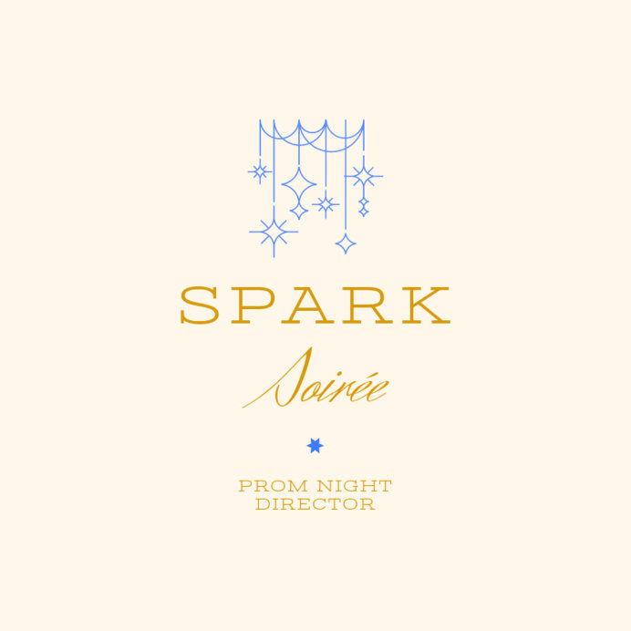 Placeit - Prom Night Planner Logo Maker Featuring Sparkle Graphics