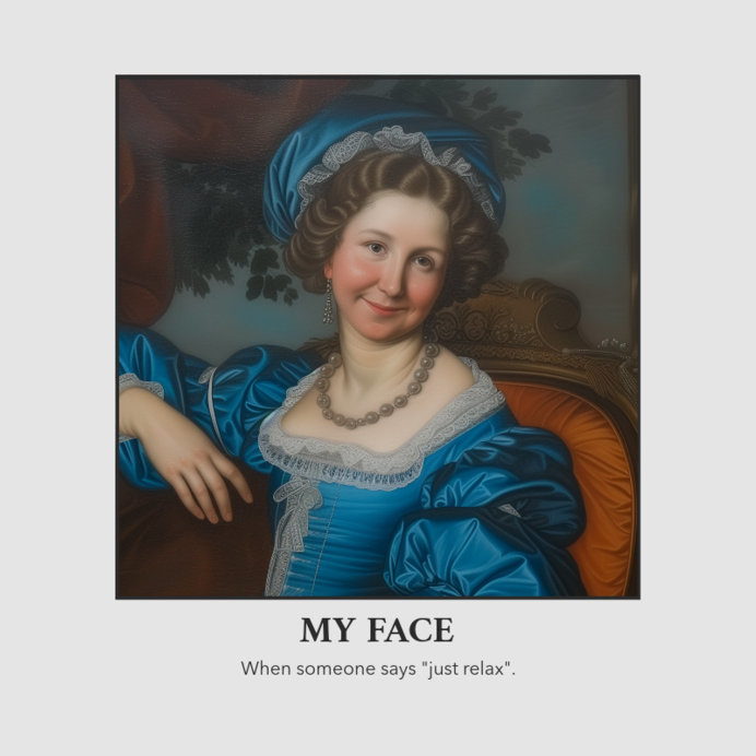 Placeit - Instagram Post Template With a Funny Meme and a Renaissance ...