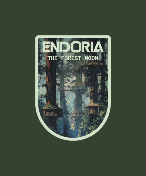 Placeit - Endor-Inspired T-Shirt Design Creator Featuring AI-Generated ...