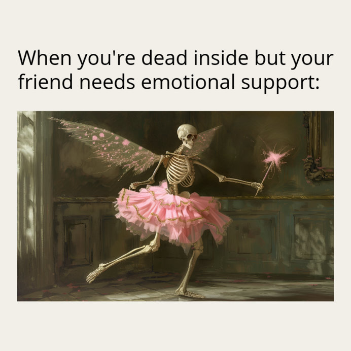 Placeit - Instagram Post Maker Featuring a Funny Fairy Skeleton ...