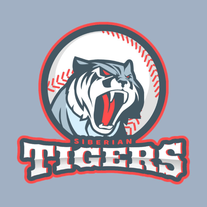Placeit - Logo Maker for a Baseball Team with Tiger Clipart