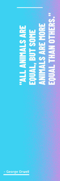 Placeit - Bookmark Design Creator With a George Orwell's Phrase and a ...