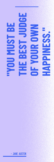 Placeit - Bookmark Design Template With a Happiness-Themed Quote by a ...