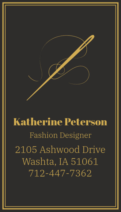 Placeit - Business Card Template for Tailors with Tailor Images