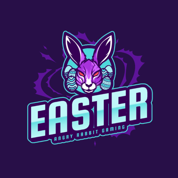 Placeit - Logo Maker Featuring a Bunny Graphic for an Easter Gaming ...