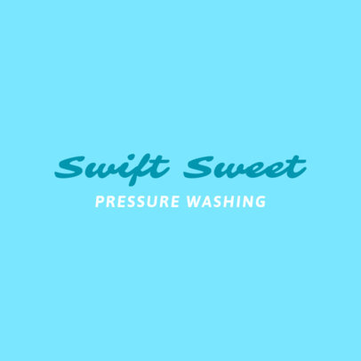 Placeit - Pressure Washing Services Logo Generator with Contrasting Fonts
