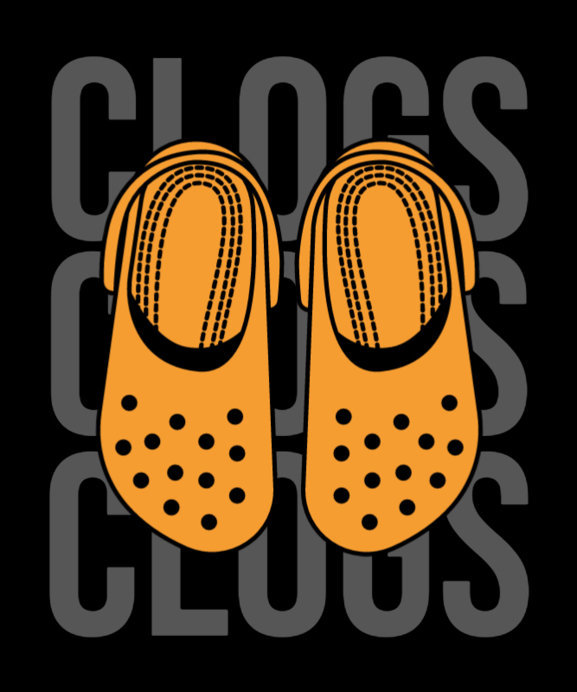 Placeit - T-Shirt Design Creator Featuring an Illustrated Pair of Clog ...