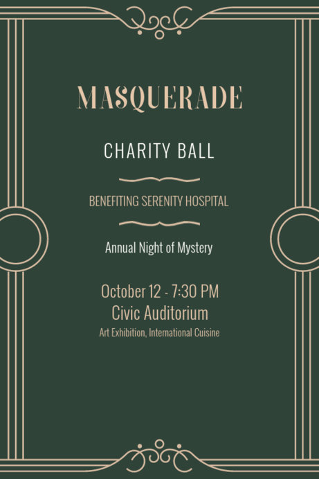 Placeit - Invitation Template for Gala Charity Ball Event