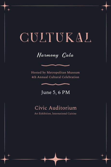 Placeit - Event-Themed Invitation Maker for a Cultural Harmony Gala