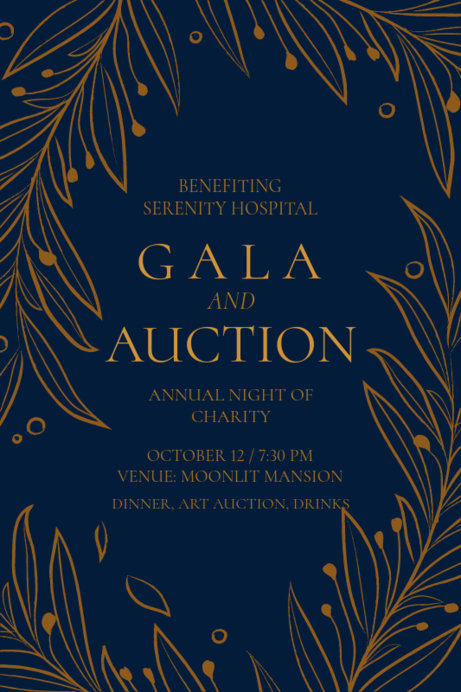 Placeit - Charity Gala Invitation Maker Featuring an Elegant Aesthetic