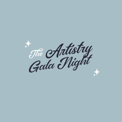 Placeit - Logo Creator for an Artistry Gala Night with Sparkle Graphics