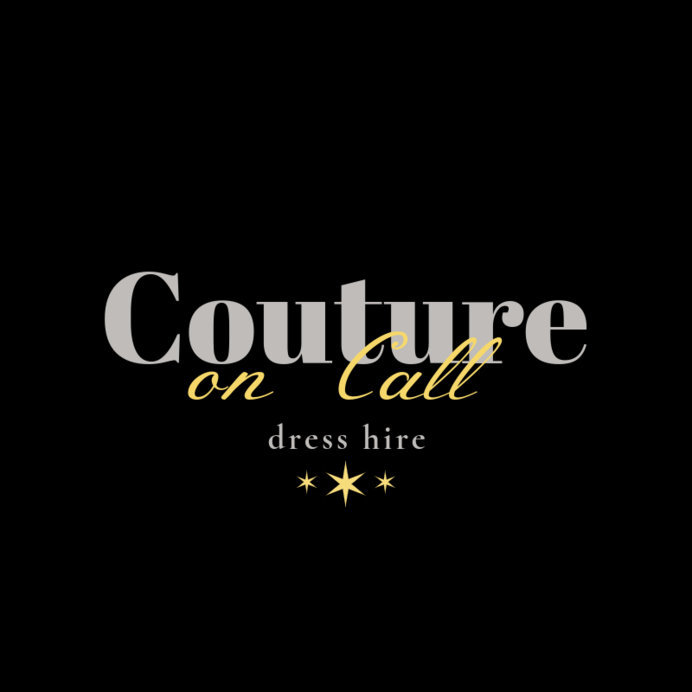 Placeit - Logo Generator with an Elegant Typeface for a Dress Hire Service