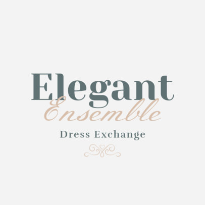 Placeit - Online Logo Template for a Dress Hire Business