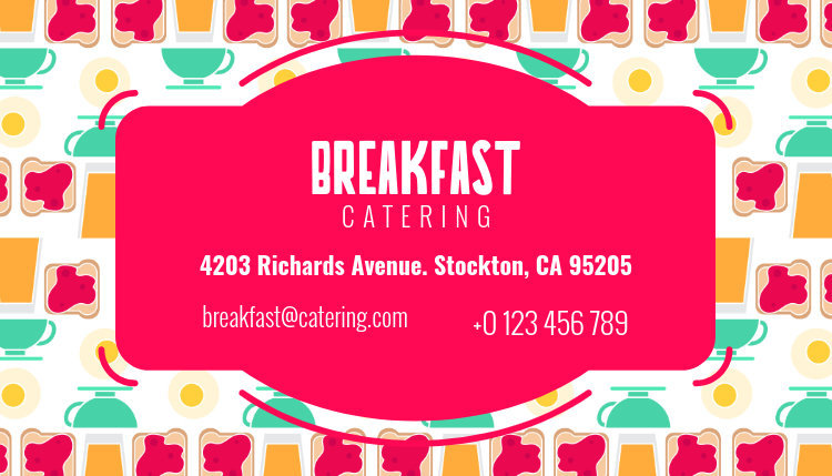 Placeit - Breakfast Business Card Maker