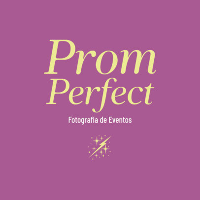 Placeit - Event Photo Booth Rental Business Logo Template with a Bolt Icon