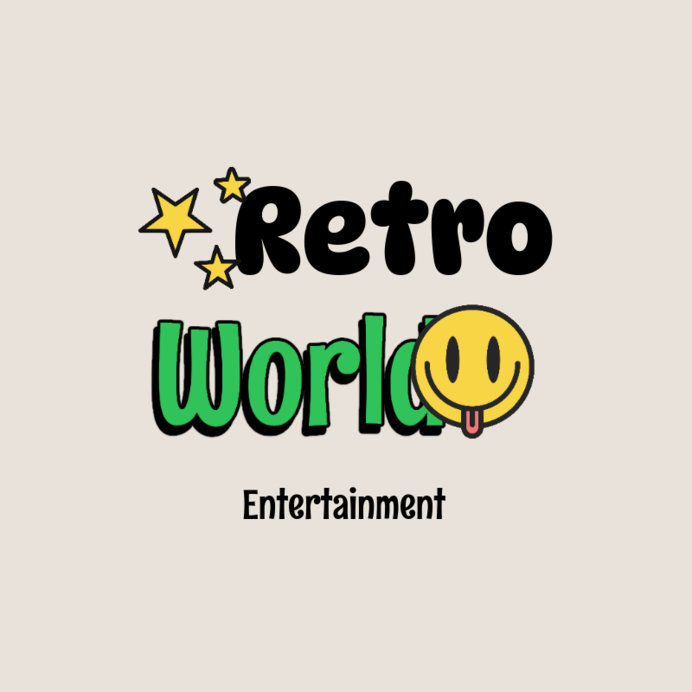 Placeit - Retro Logo Template for an Entertainment Studio with a ...