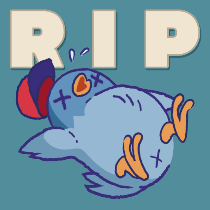 Placeit - Twitch Emote Creator Featuring a Dead Bird Cartoon