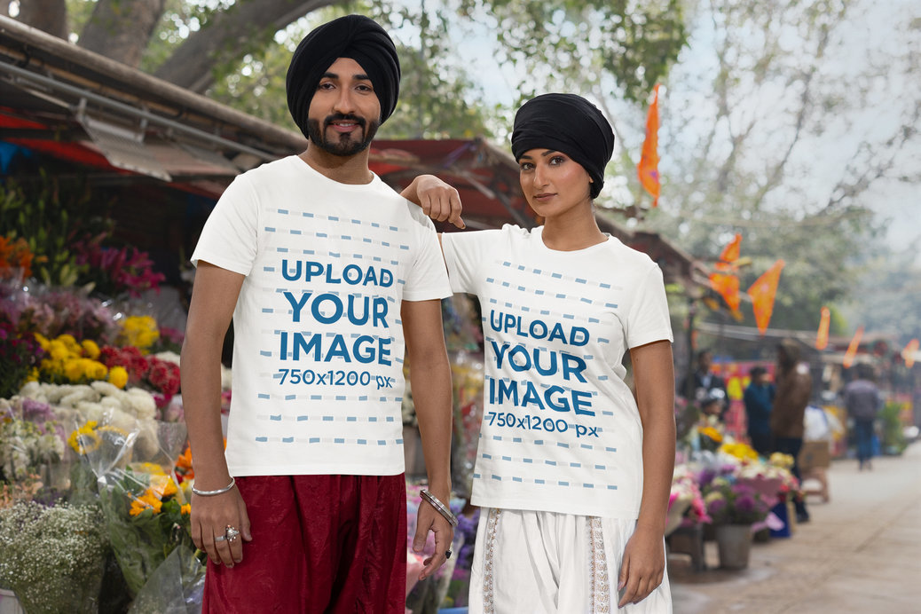 Placeit - Scott International T-Shirt Mockup Featuring a Man and a ...