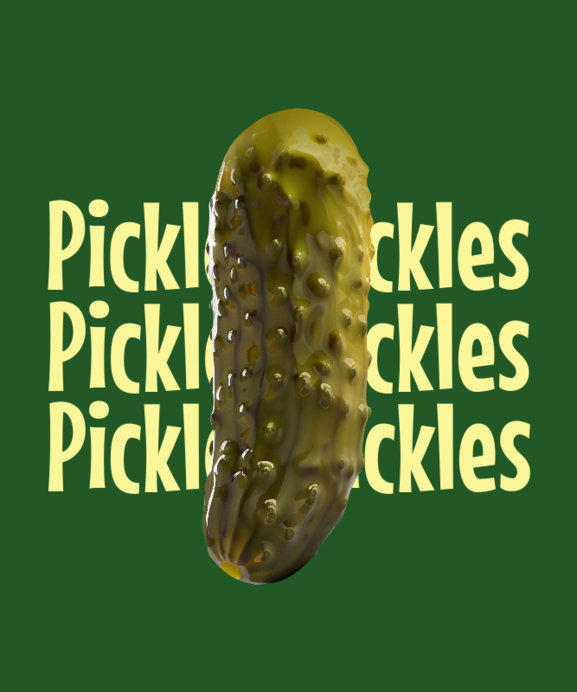 Placeit - AI-Created T-Shirt Design Generator Featuring a Pickles Theme