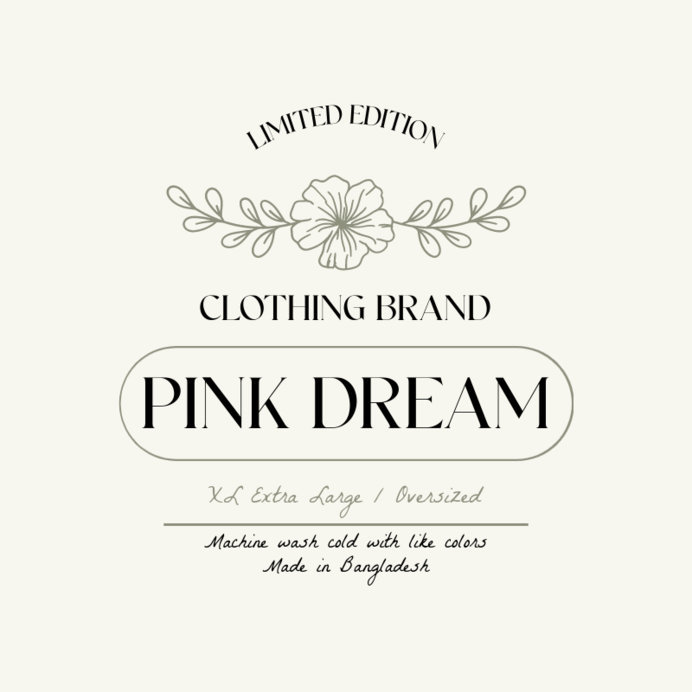 Placeit - T-Shirt Label Maker for a Clothing Brand Featuring a Flower ...