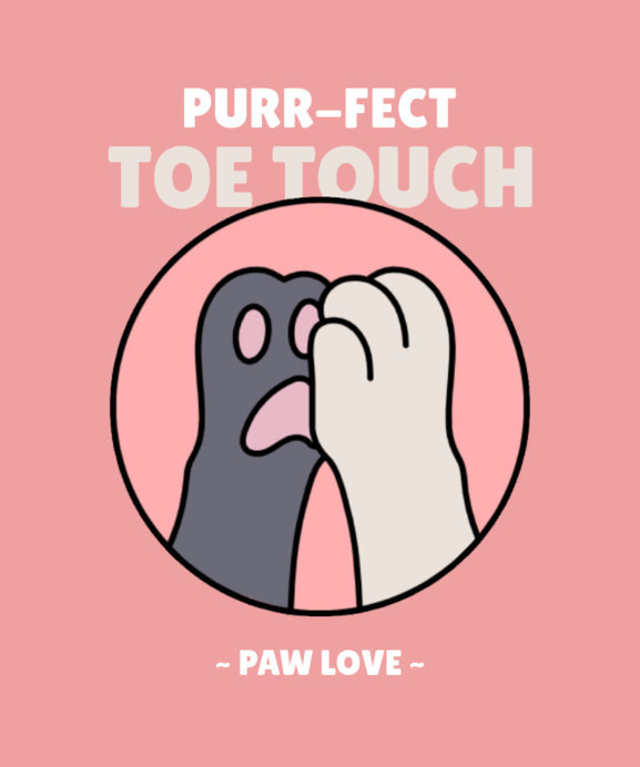 Placeit - Cute T-Shirt Design Generator Featuring a Toe Bean-Themed Quote