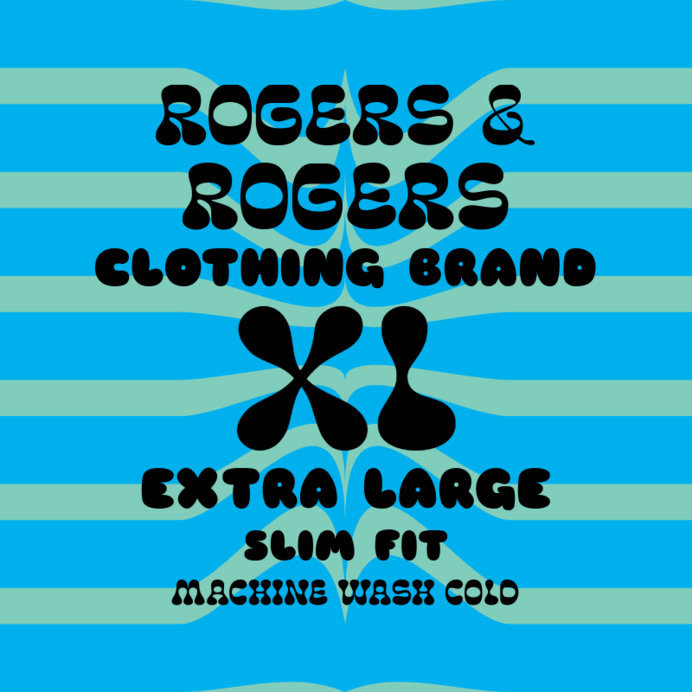 Placeit - T-Shirt Label Creator for an Extra Large Clothing Garment