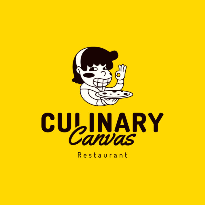 Placeit - Pizza Restaurant Logo Maker Featuring a Bizarre Character