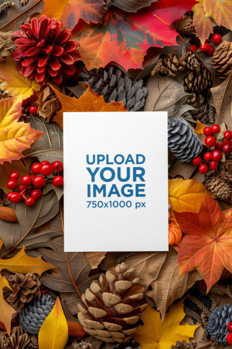 Placeit - AI-Generated Mockup Featuring a Greeting Card Placed on an ...
