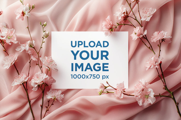 Placeit - AI-Generated Mockup of a Horizontal Greeting Card Surrounded ...