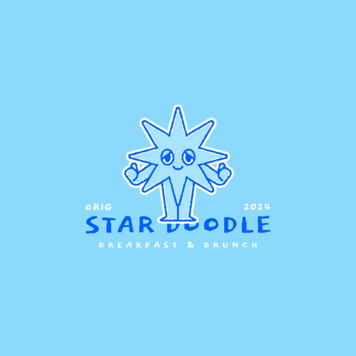 Placeit - Breakfast and Brunch Logo Creator Featuring a Cute Star ...
