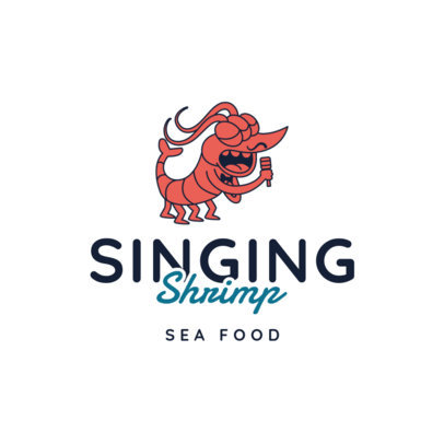 Placeit - Logo Maker for a Sea Food Restaurant Featuring a Singing ...