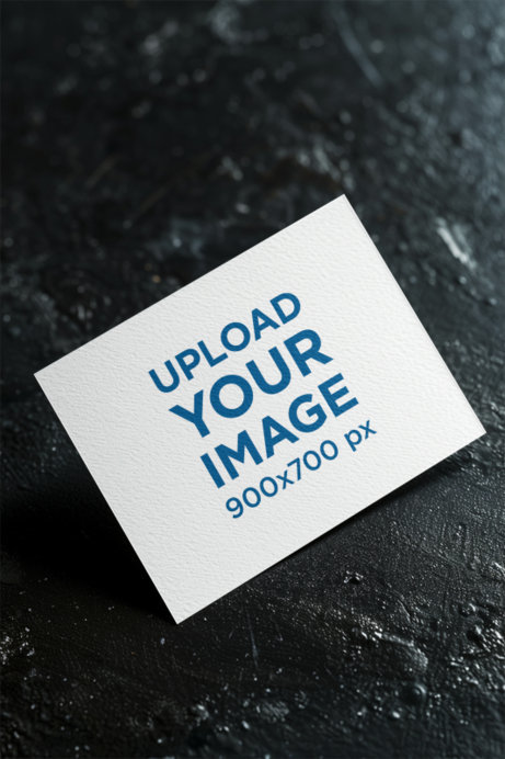 Placeit - AI-Generated Mockup of a Greeting Card Placed on a Simple ...