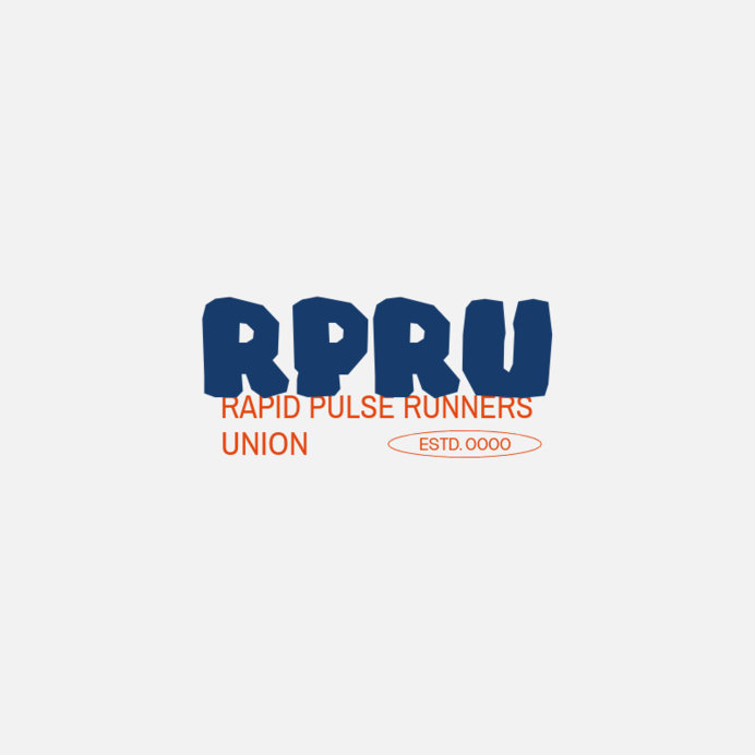 Placeit - Logo Maker Featuring a Bold Typography for a Runners Union
