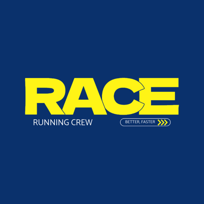 Placeit - Running Crew Logo Maker Featuring a Bold Title
