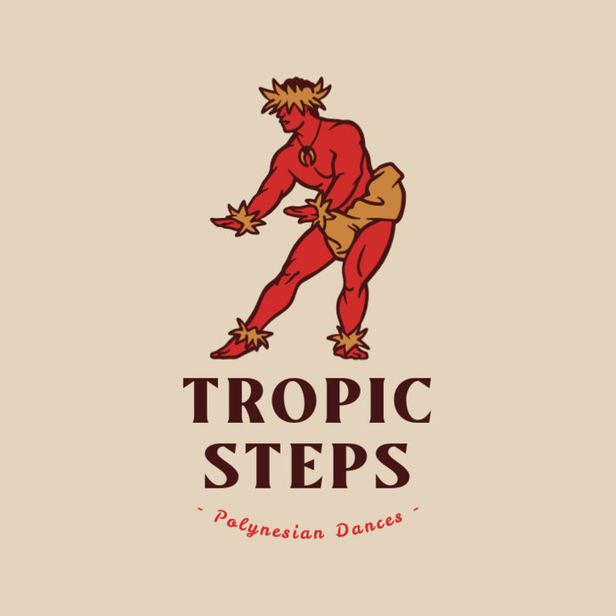 Placeit - Logo Creator with a Male Dancer Illustration for a Polynesian ...