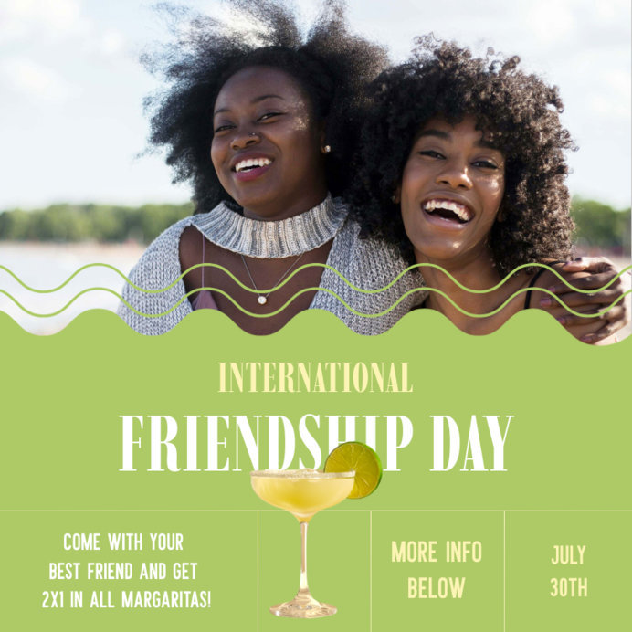 Placeit - Promotional Instagram Post Generator Featuring Friendship Day ...
