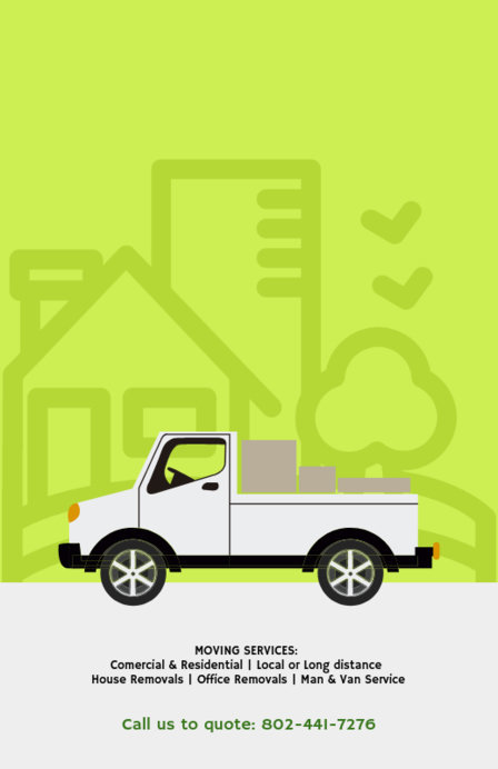 Placeit - Flyer Template for Long Distance Moving Companies