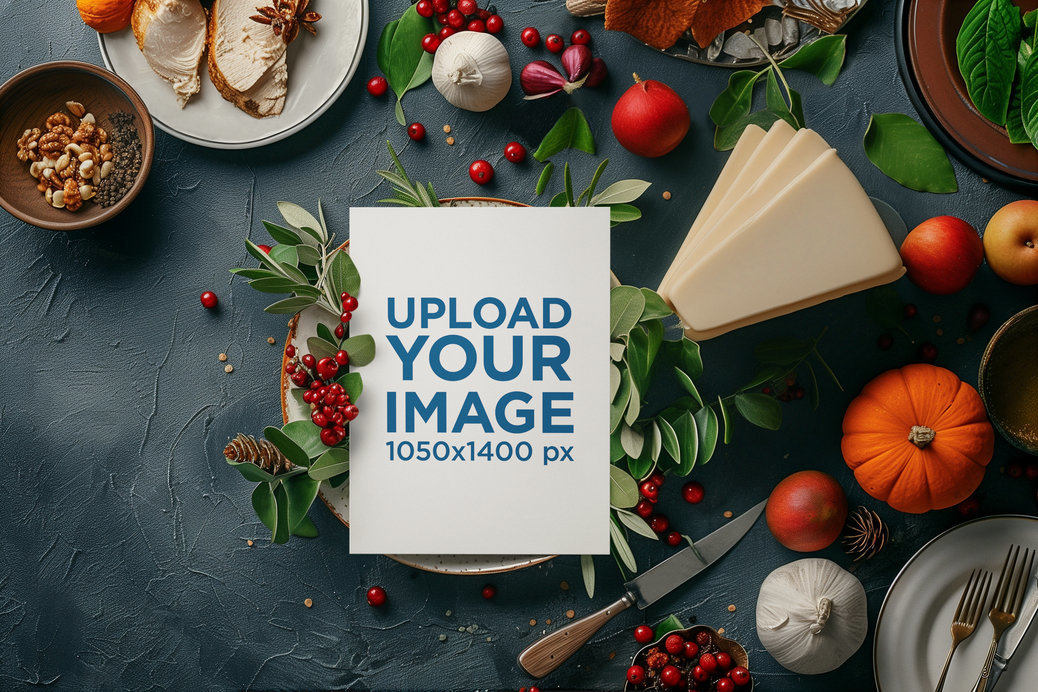 Placeit - Mockup of an AI-Generated Greeting Card Featuring an Elegant ...