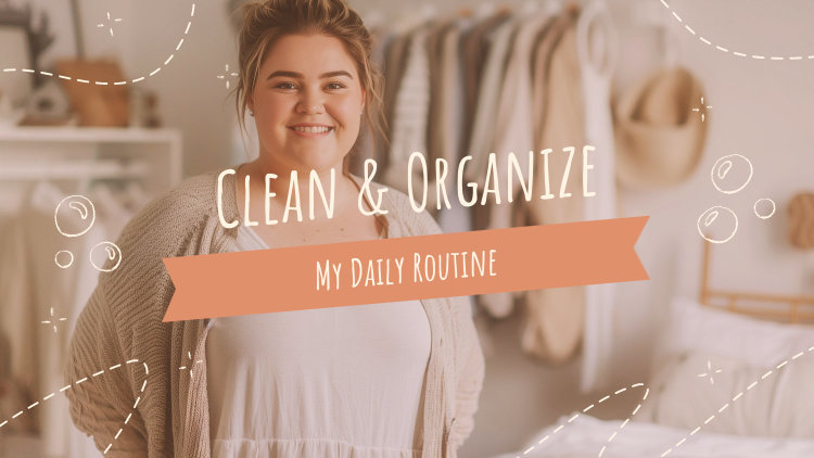 Placeit - YouTube Thumbnail Creator for a Cleaning Daily Routine Vlog