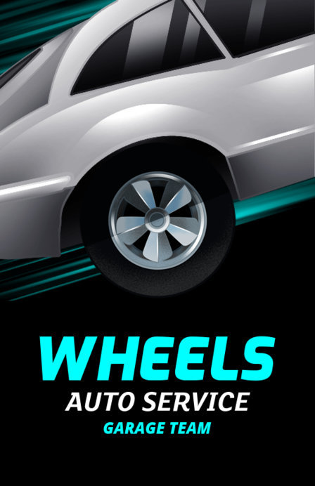 Placeit - Auto Shop Flyer Maker with Car Vector Graphics