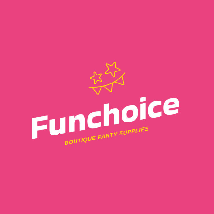 Placeit - Party Supplies Store Logo Maker with Festive Banners and Stars