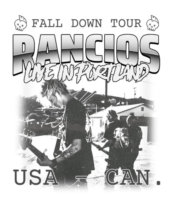 Placeit - T-Shirt Design Generator for a Music Tour Inspired by a Rock Band